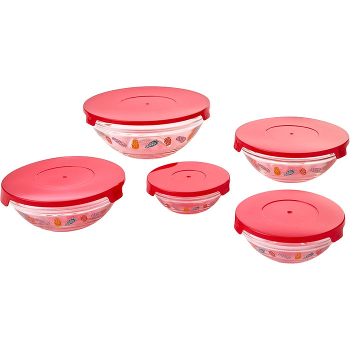 Glass Food Storage Container Set in Flip Flop Print - 10-Pc. | LTD ...