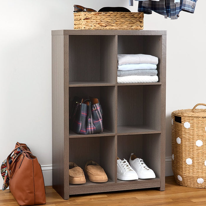 Honey-Can-Do 6 Compartment Divided Cube Open Cabinet | LTD Commodities