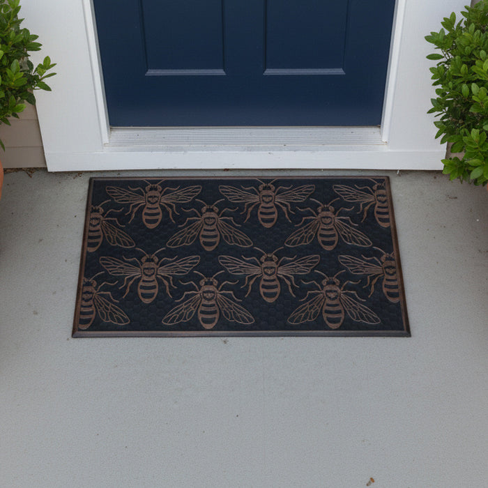 Bees Rubber Doormat | LTD Commodities
