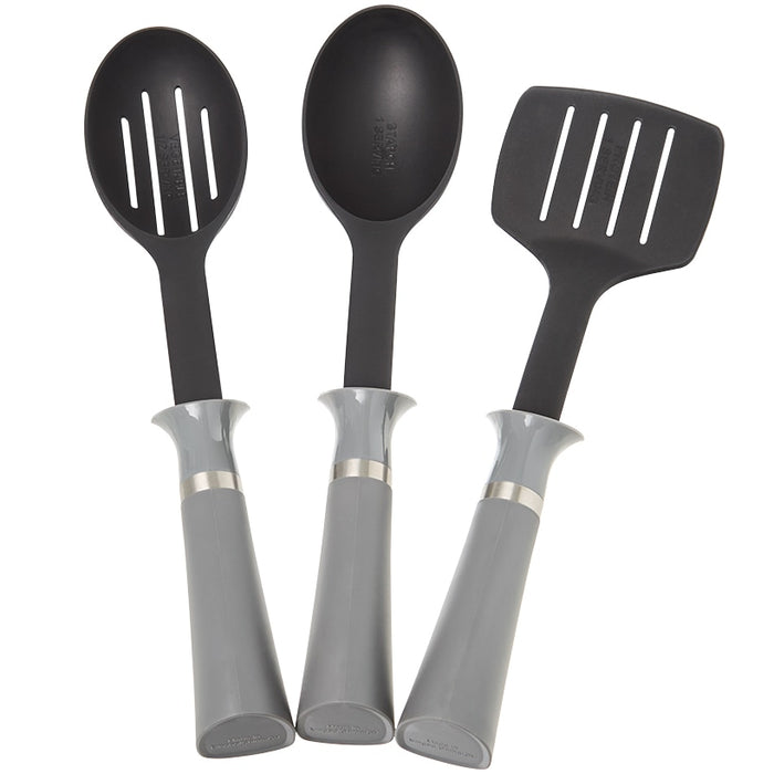 Less Mess Kitchen Utensil Set with Built in Drip Collar and Portion ...