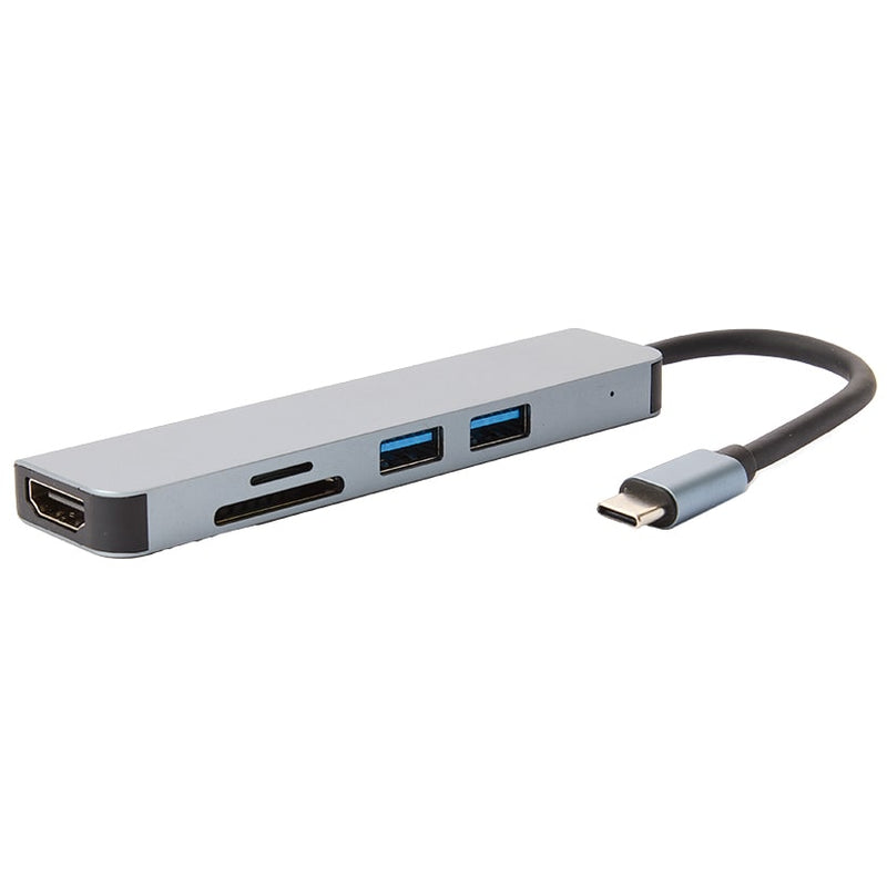 USB-C Hub 5-In-1 Compact Durable Design With HDMI TF/SD Card Readers ...