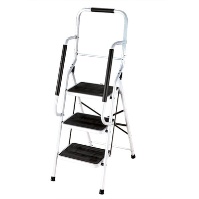 3 or 4 Step Folding Ladder with Handrails or Ladder Tool Caddy| LTD ...