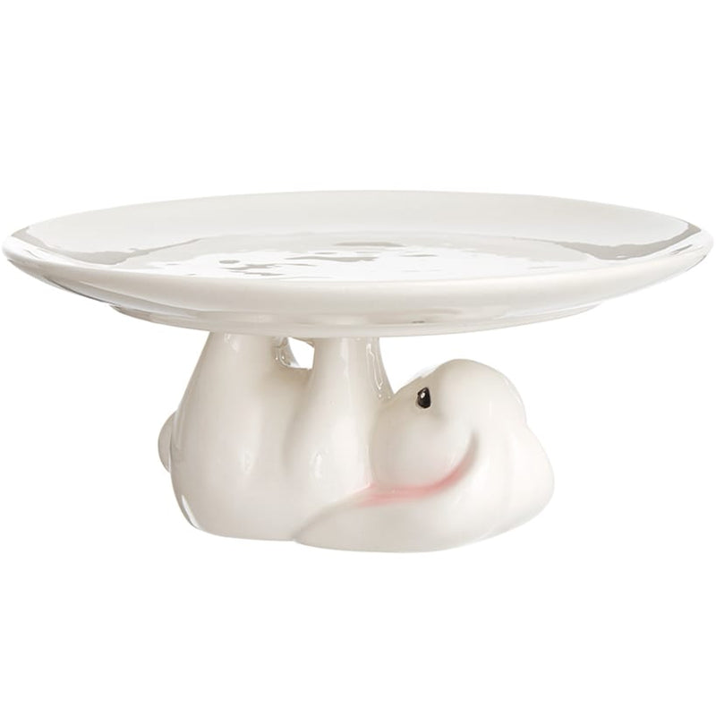 Ceramic Easter Bunny 8" Cake Stand | LTD Commodities