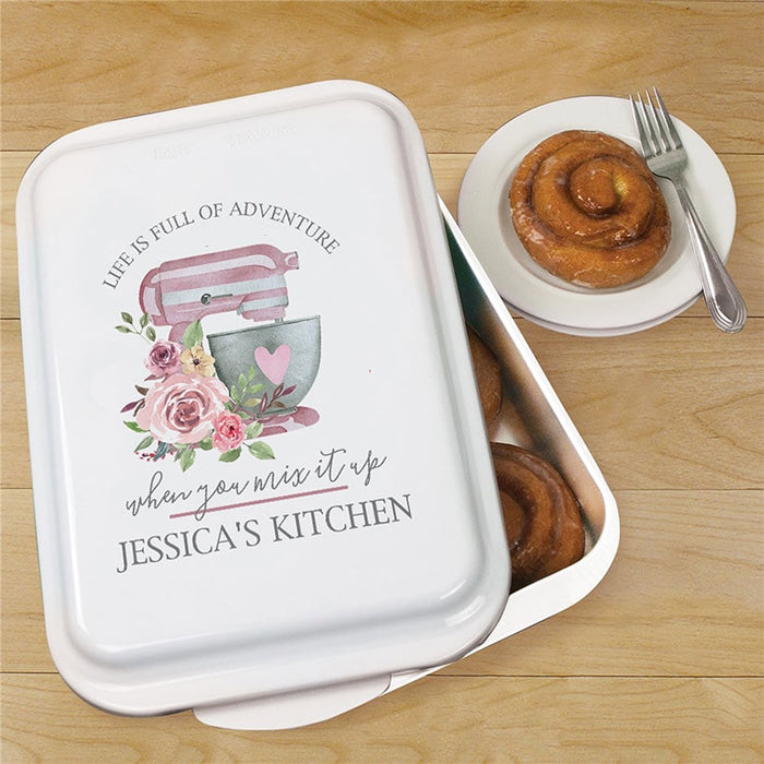 Personalized Baking Pan with Lid | LTD Commodities