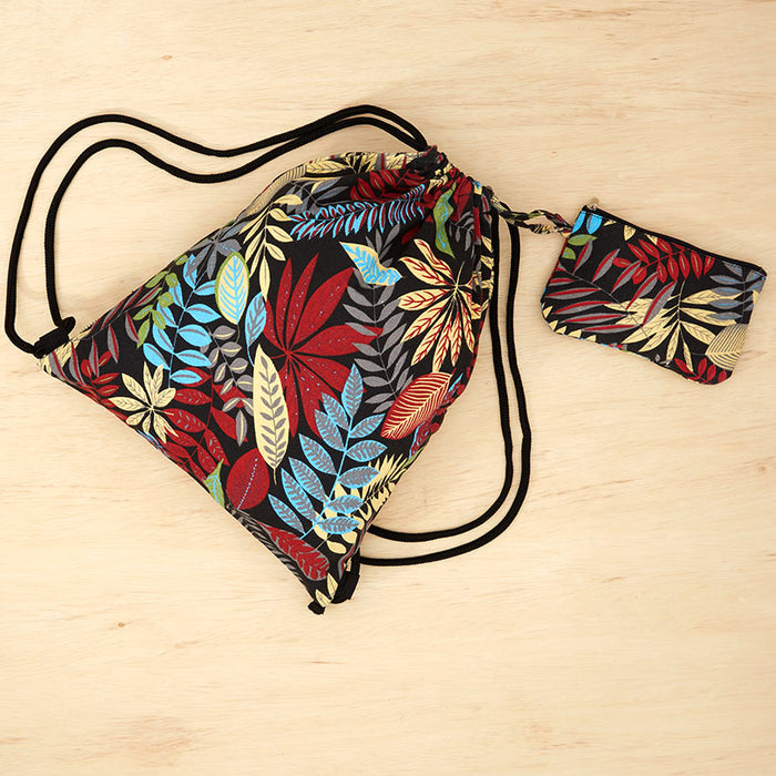 Drawstring Bag wtih Small Pouch | LTD Commodities