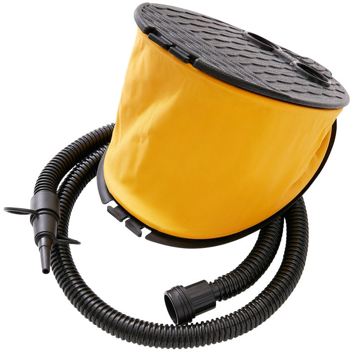 Portable Deluxe Bellows Foot Pump with 3 Adapters | LTD Commodities