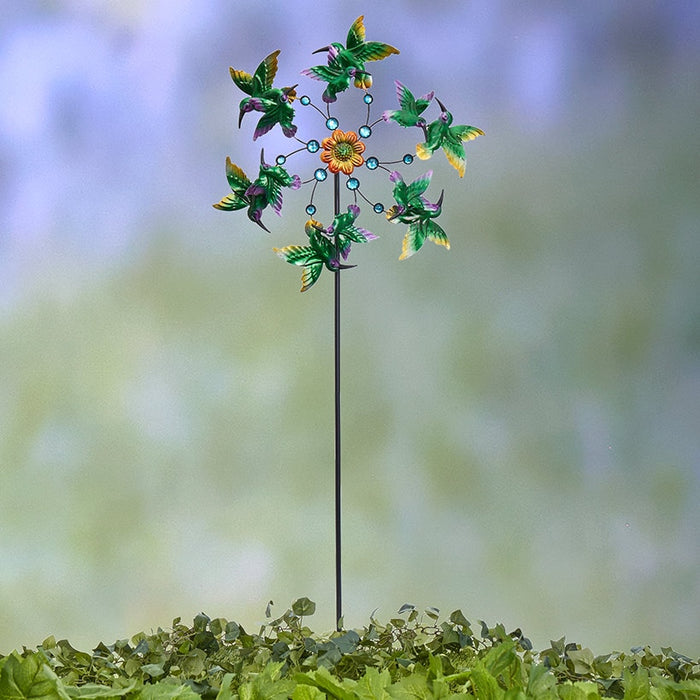 Garden Wind Spinner Stakes with Ladybug, Hummingbird, and Butterfly ...