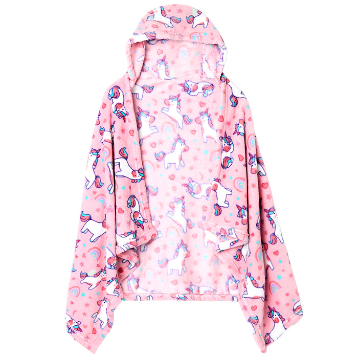 Kids' Hooded Fleece Throw | LTD Commodities