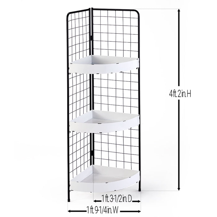 3-Tier Metal Corner Shelves | LTD Commodities