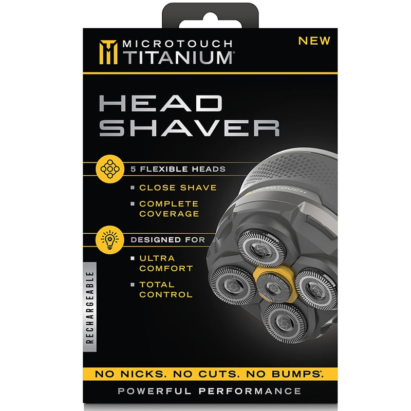 Microtouch Titanium Head Shaver With 5 Flexible Heads Cordless | LTD ...