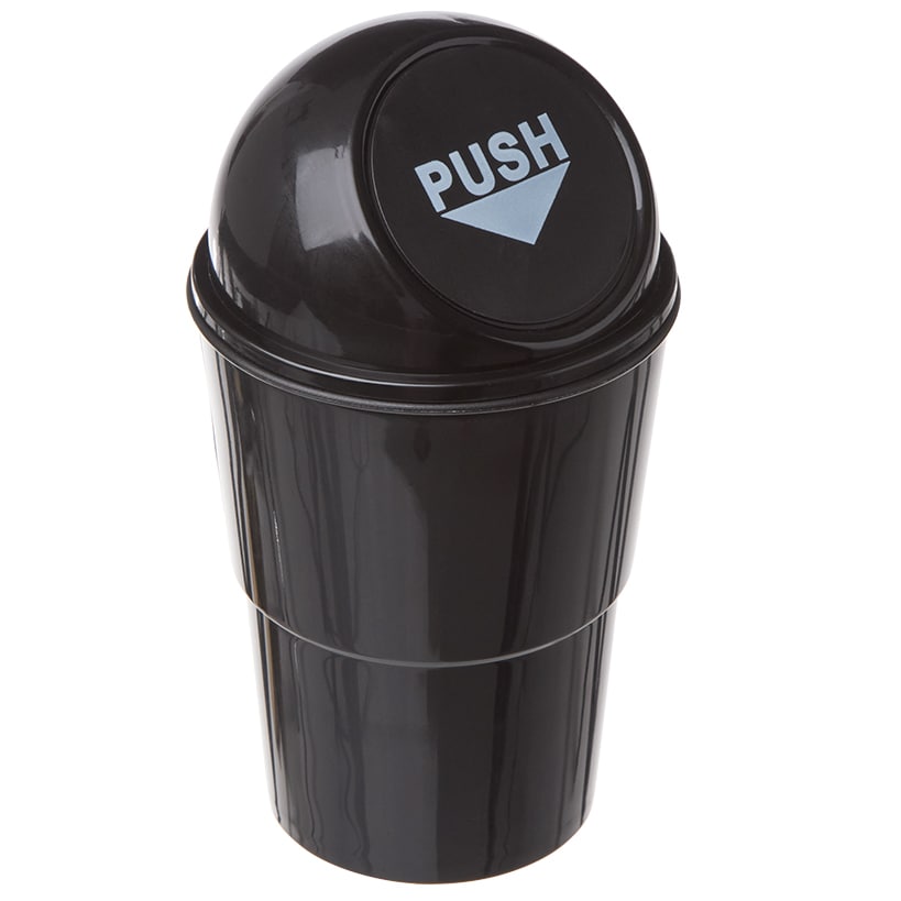 Waterproof Mini Car Trash Bin with Spring Door System | LTD Commodities
