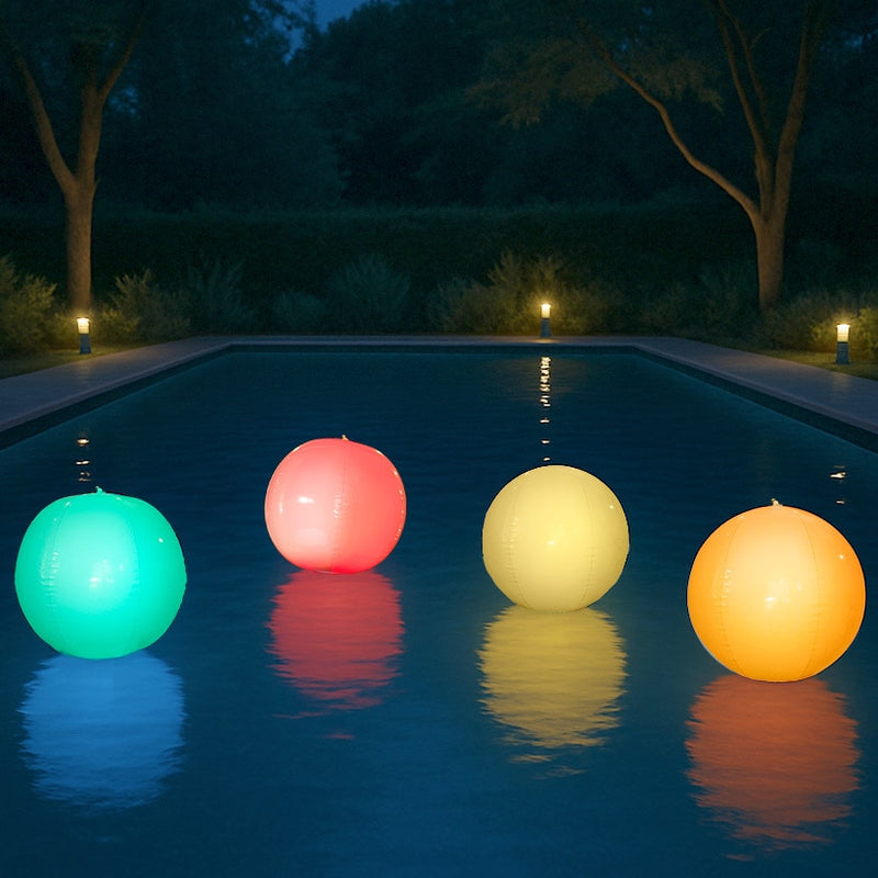 Inflatable LED Glowing Balls Set of 2 Color Change With Remote | LTD ...