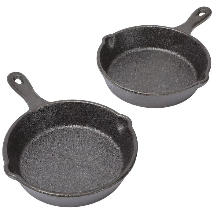 Mini 4.5" Cast Iron Skillet Single Serve Set of 2 | LTD Commodities