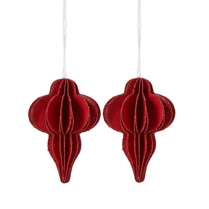 Paper Shaped Ornaments Sets of 2 | LTD Commodities