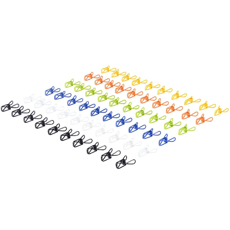 Metal Office Paper & Binder Clips in Multicolor - Set of 60 | LTD ...
