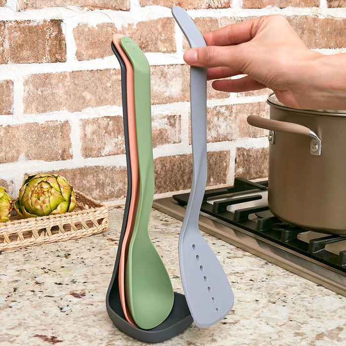 Magnetic Kitchen Utensil Set - Ladle, Spoon, Spatula | LTD Commodities