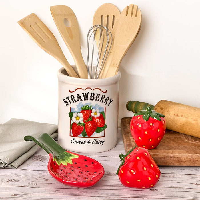 Strawberry Fields Decorative Spoon Rest | LTD Commodities
