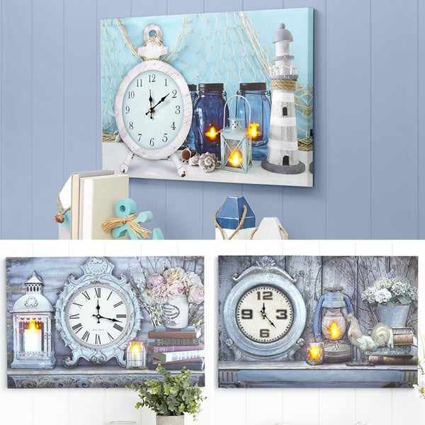 Themed Lighted Clock Wall Art | LTD Commodities
