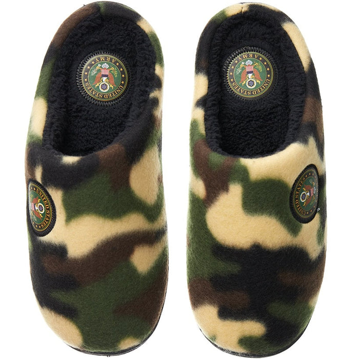 Men's Plush US Army Camo Slippers | LTD Commodities