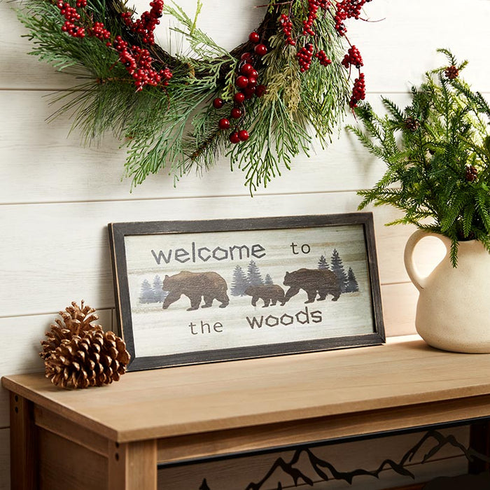 Woodland Welcome Sign Wall Art - Cabin, Lake or Woods | LTD Commodities