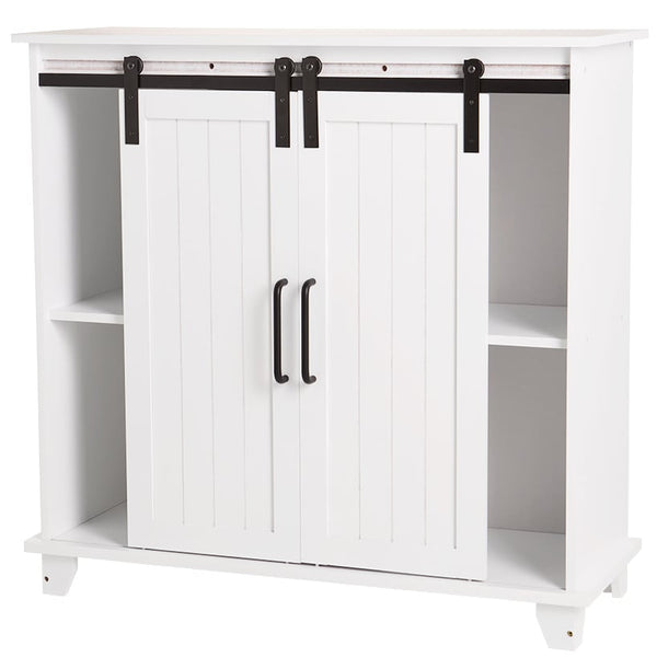 Storage Cabinet With Sliding Barn Style Door | LTD Commodities